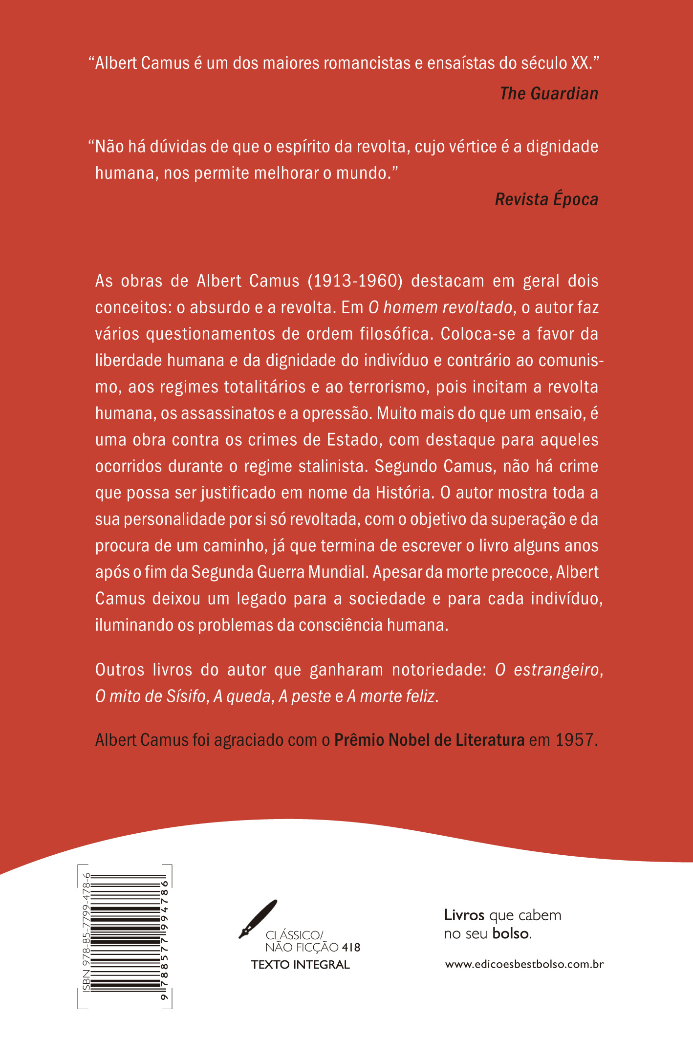 O homem revoltado (edição de bolso) - Grupo Editorial Record