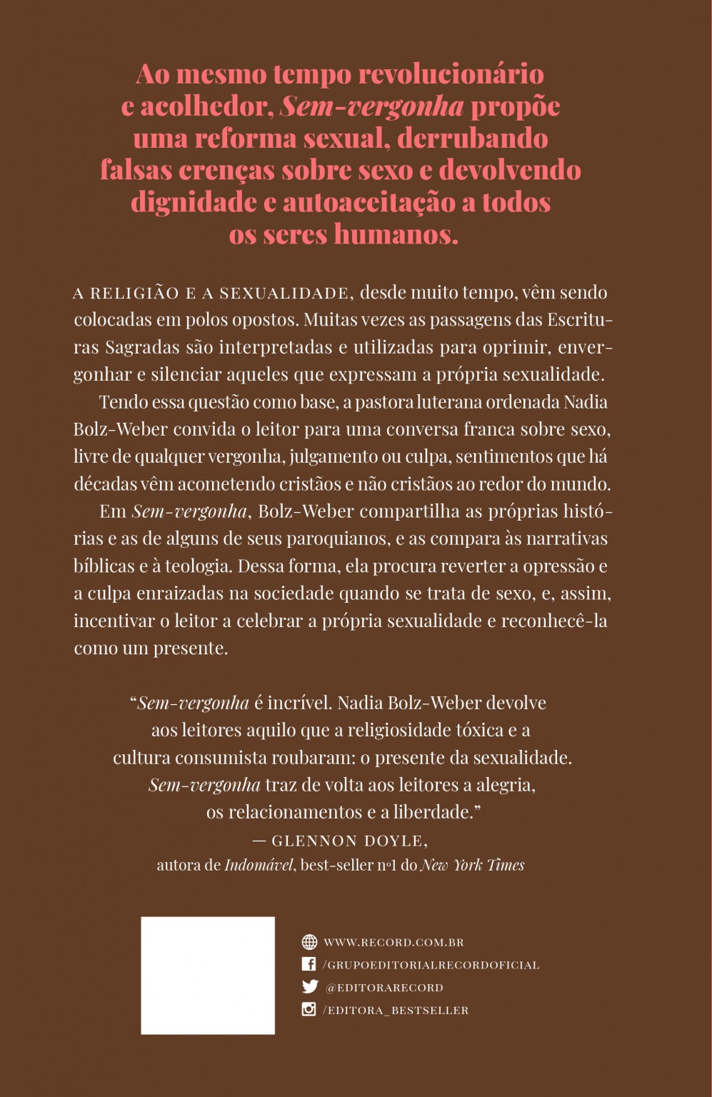 Sem-vergonha - Grupo Editorial Record